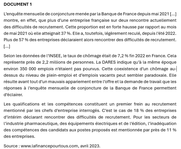 FT 3-2 Problèmes d’appariement et chômage structurel – SOS-SES